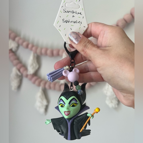 Disney | Accessories | Disney Handmade Maleficent Keychain Disney Villain Sleeping Beauty | Poshmark